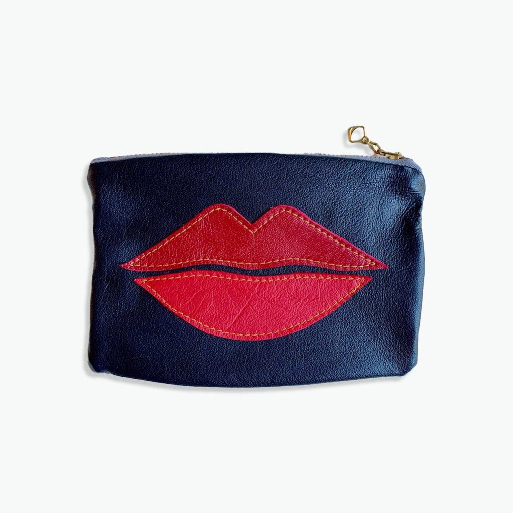 Re-Purposed x Up-Cycled Pink / Red Hot Lips Pouch – Holt x Palm