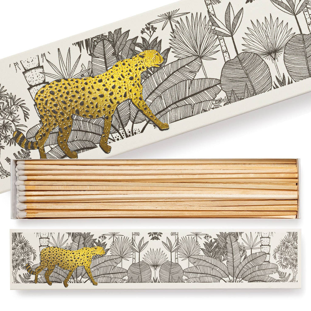 Cheetah in White Jungle Long Matchbox – Holt x Palm