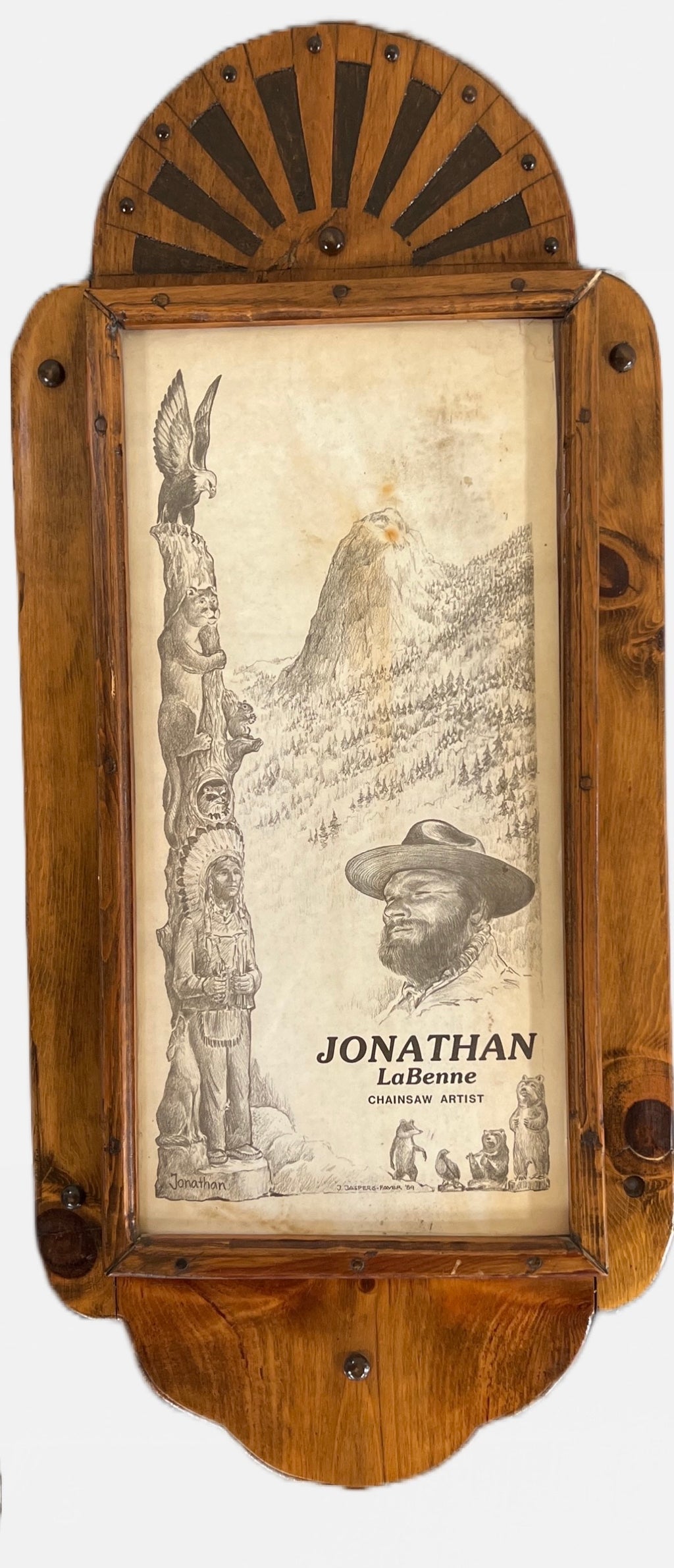 Jonathan LaBenne World Famous Tree Carver - Vintage Framed Art – Holt x ...