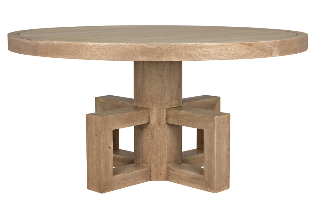 Washed Walnut Angular Dining Table – Holt x Palm